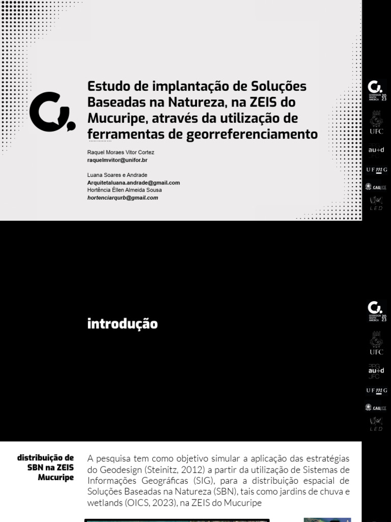 Estudo de Implantação de Soluções Baseadas Na Natureza Na ZEIS Do ...
