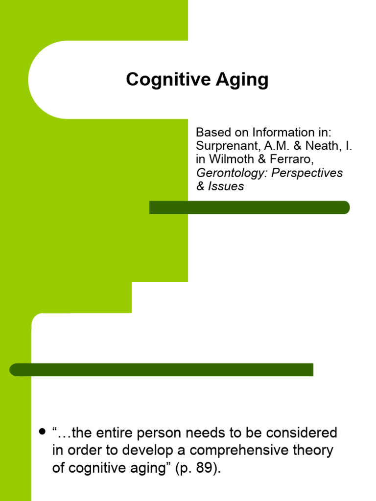 Cognitive Aging Surprenant Neath | PDF | Memory | Intelligence
