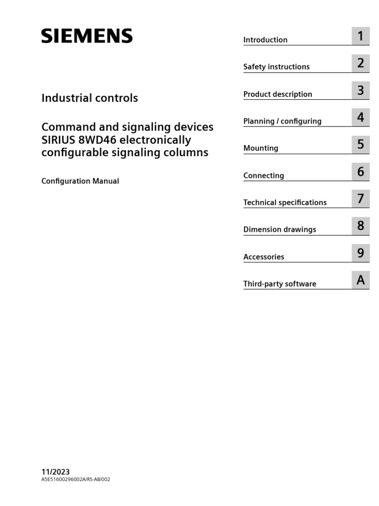 Manual Electronically Configurable Signal Columns SIRIUS 8WD46 en-US | PDF | Computer Security ...