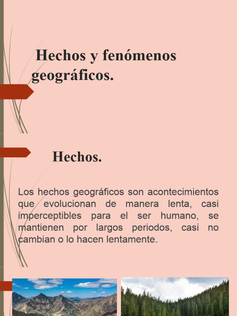 Los Elementos, Hechos y Fenómenos Geográficos Clase 2 | PDF | Sistema ...