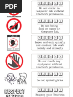 ICT Computer Laboratory Rules AND Regulations | PDF | Educational ...