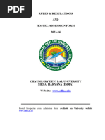 UGHG Hostel Admission Details 2025 | PDF | University And College ...