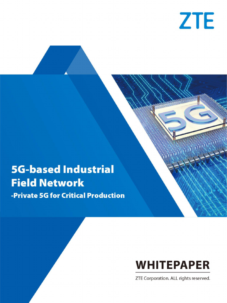 5g-Based Industrial Field Network Whitepaper | PDF