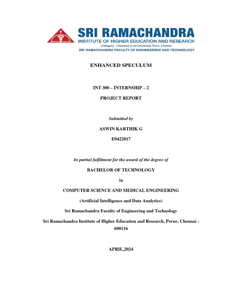 External - Project Report ASWIN | PDF | Receiver Operating Characteristic | Vagina