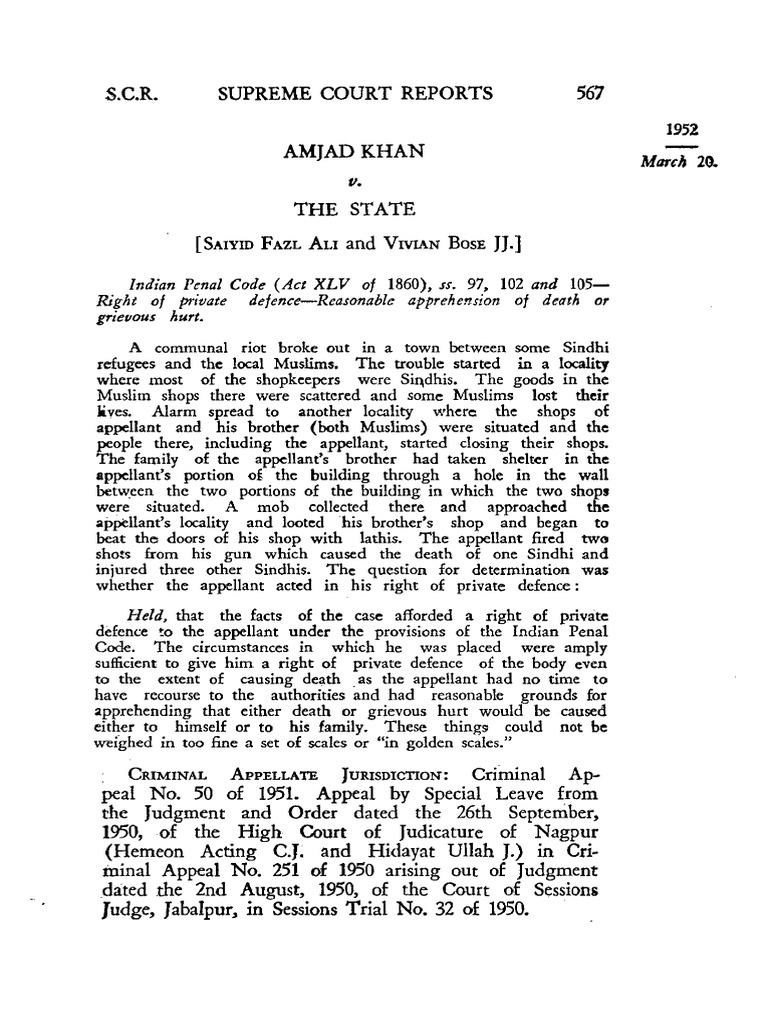 Admin - Judgement - File - Judgement - PDF - 1952 - Volume 1 - Part I ...