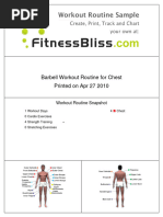 Jay Cutler Workout Routine Spreadsheet | PDF | Physical Exercise | Weight Training