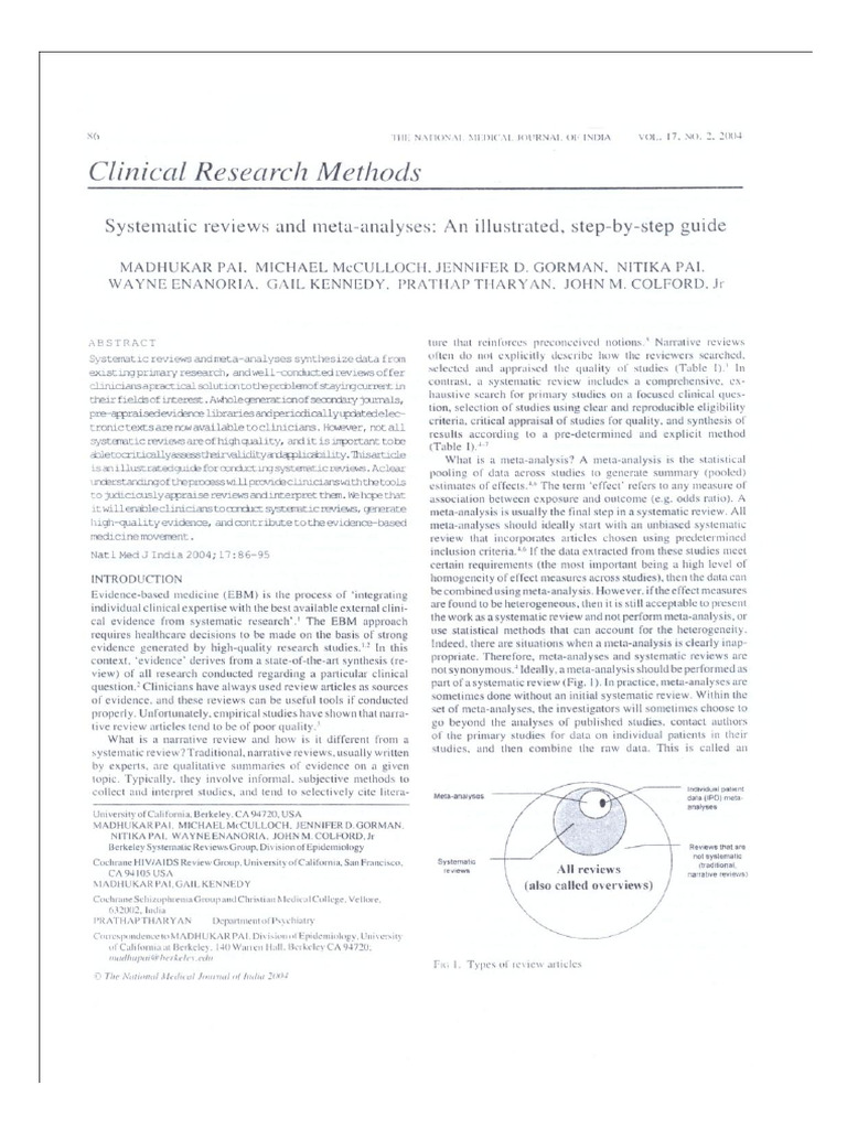 015 Clinical Research Methods | PDF