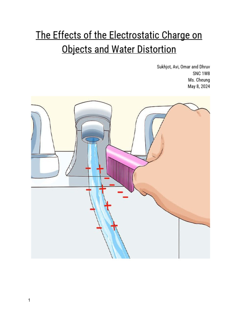 Static Electricity Lab | PDF | Electric Charge | Electron