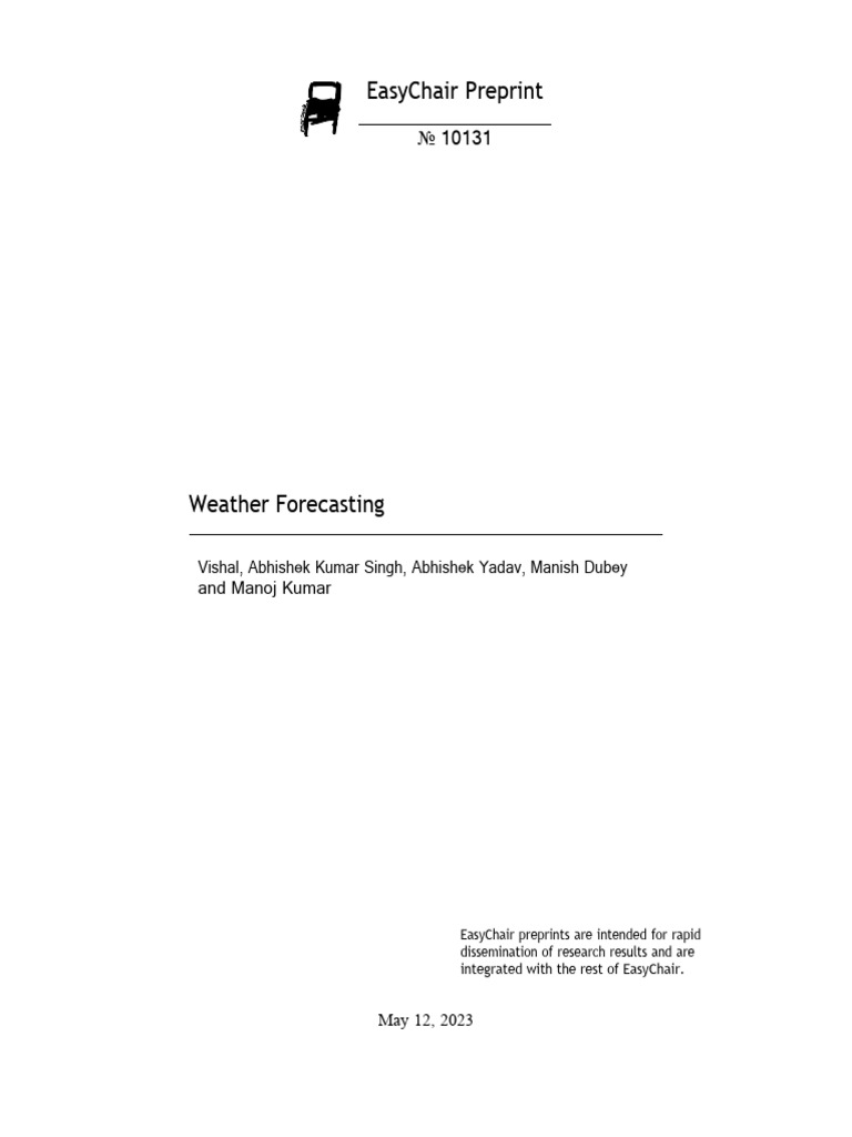 EasyChair Preprint 10131 | PDF | Forecasting | World Wide Web