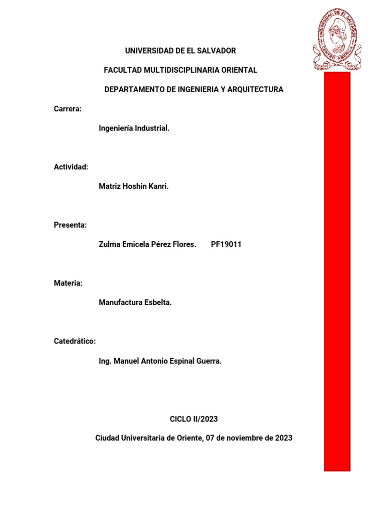 Matriz Hoshin Final | PDF | Planificación | Indicador de rendimiento