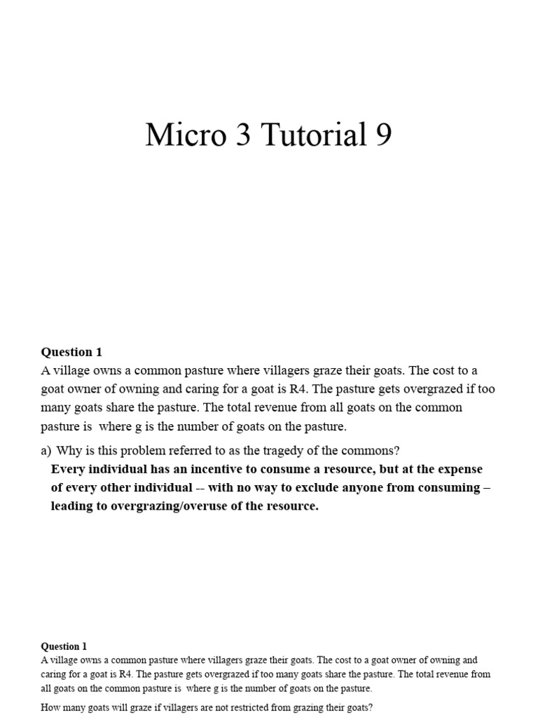 Varian Tutorial 9 and 10 Solutions | PDF | Behavioral Economics | Economics