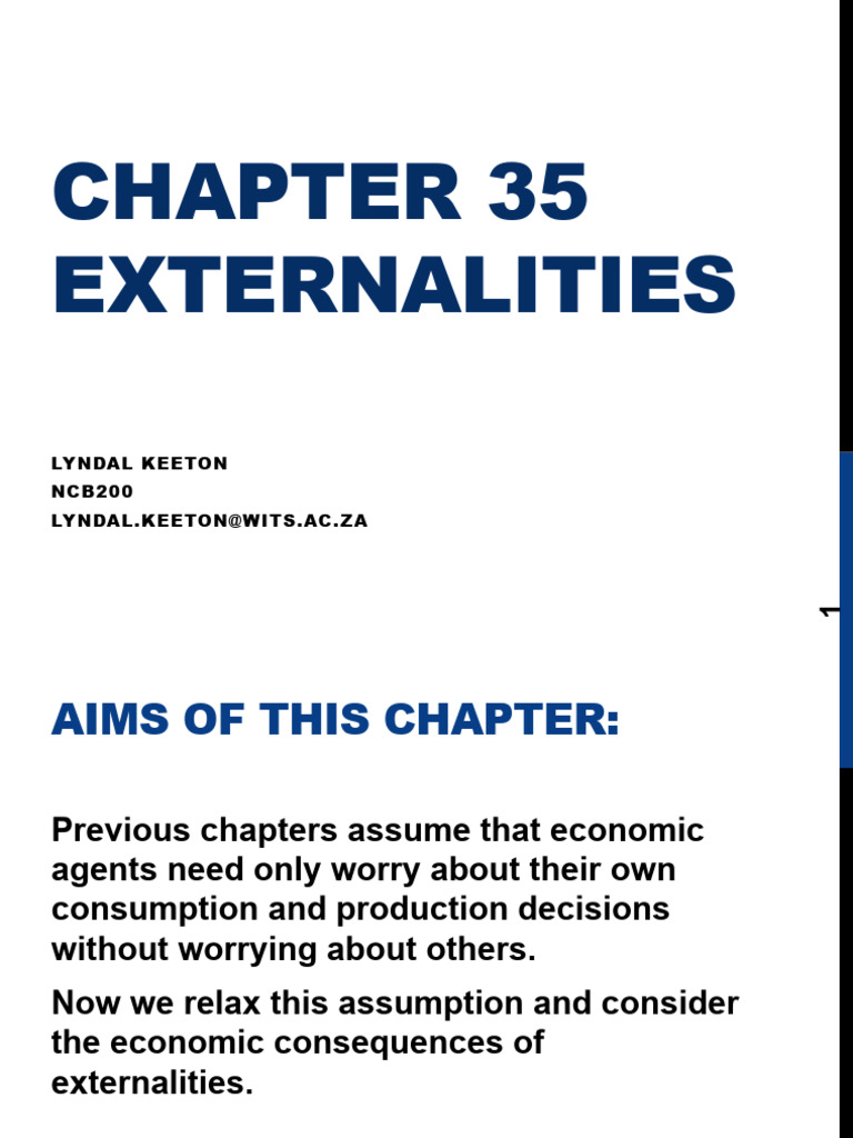 Varian Chapter 35: Externalities | PDF | Externality | Profit (Economics)