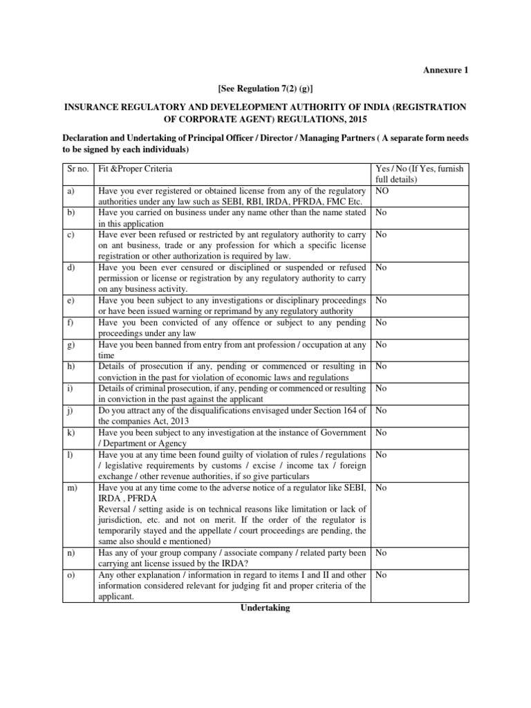 Fit and Proper (Annexure 1) | PDF | Justice | Crime & Violence