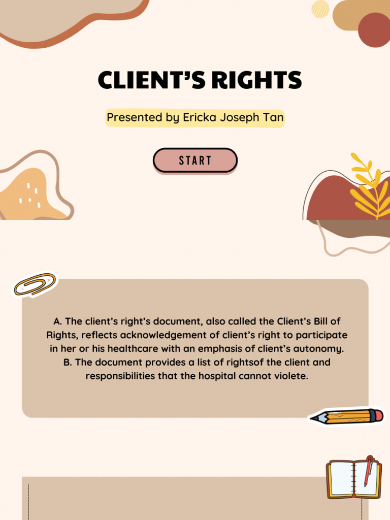 Clients Rights NCMA 217 | PDF
