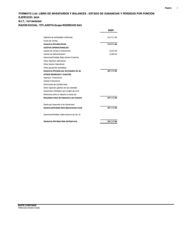 Estado de Resultados | PDF