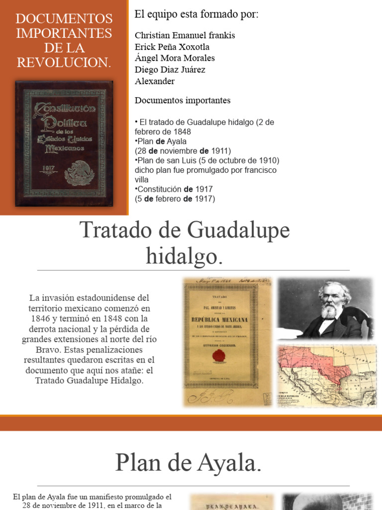 Documentos Importantes de La Revolucion | PDF | México | revolución ...