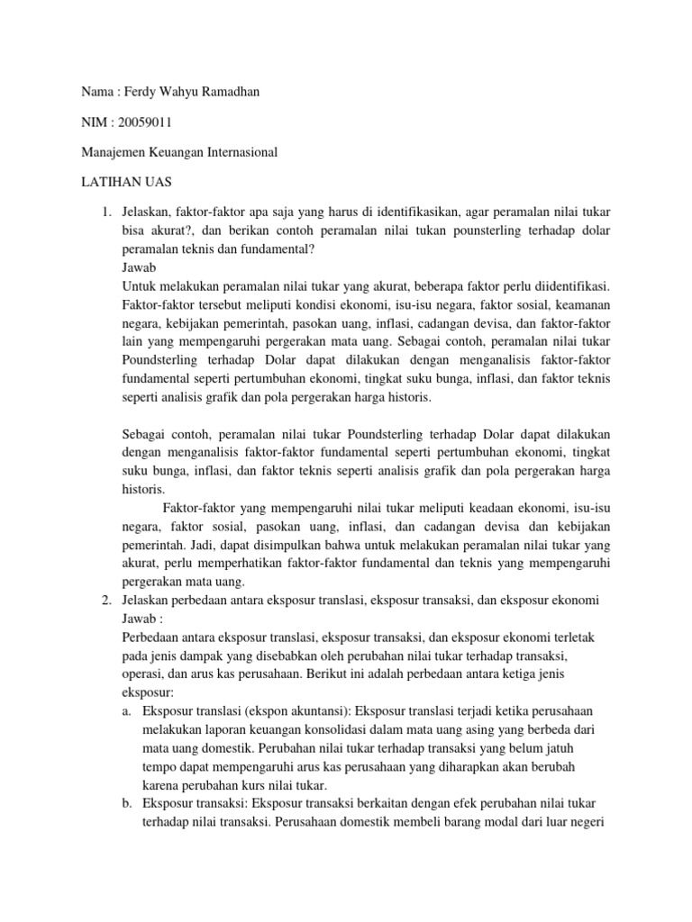 Ferdy Wahyu Ramadhan - 20059011 - MKI Latihan UAS | PDF