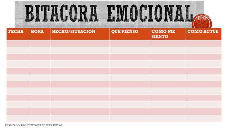 Bitacora Emocional | PDF