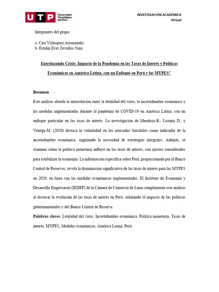 Semana 15 - Avance de Informe Final 3 (Parte 2) | PDF | Economias ... Semana 15 - Avance de Informe Final 3 (Parte 2) | PDF | Economias ...