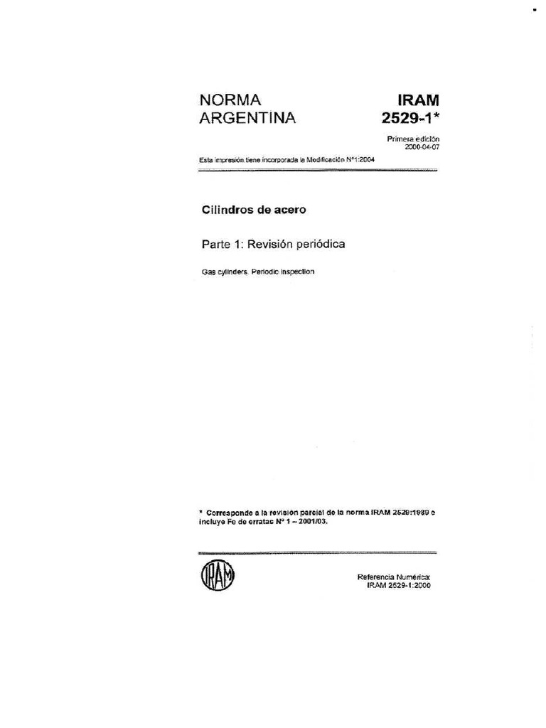 IRAM 2529-1 Cilindros de Acero | PDF