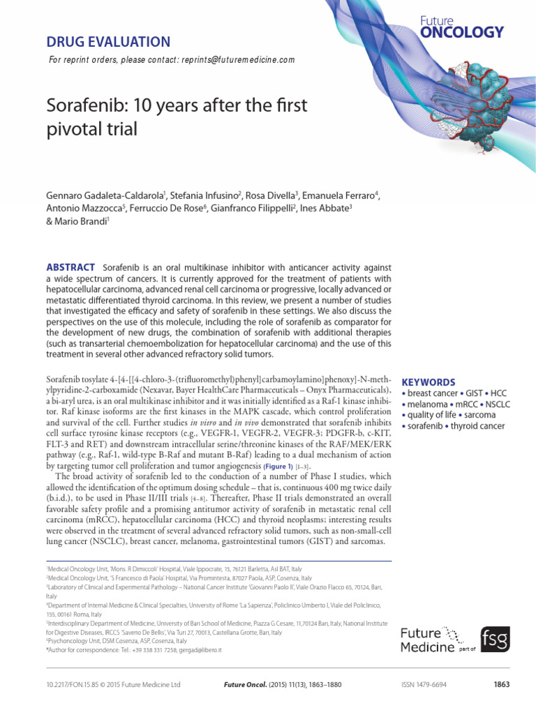 Gadaleta Caldarola2015 | PDF | Metastasis | Diseases And Disorders