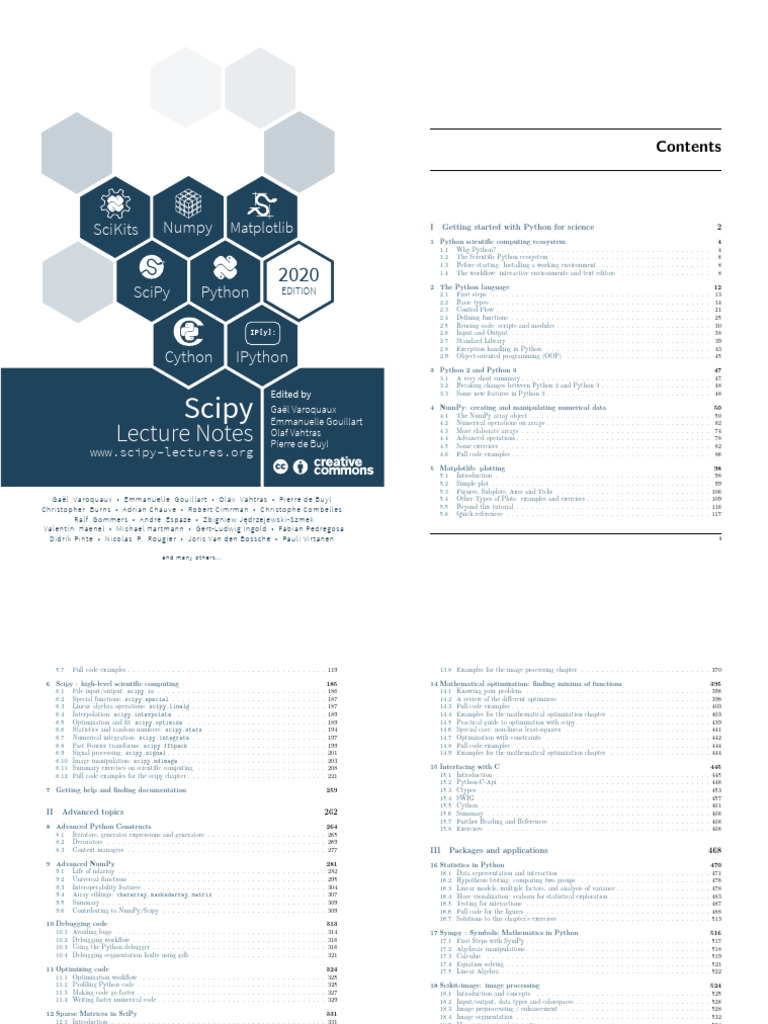 Scip y Lectures | PDF | Python (Programming Language) | Computing