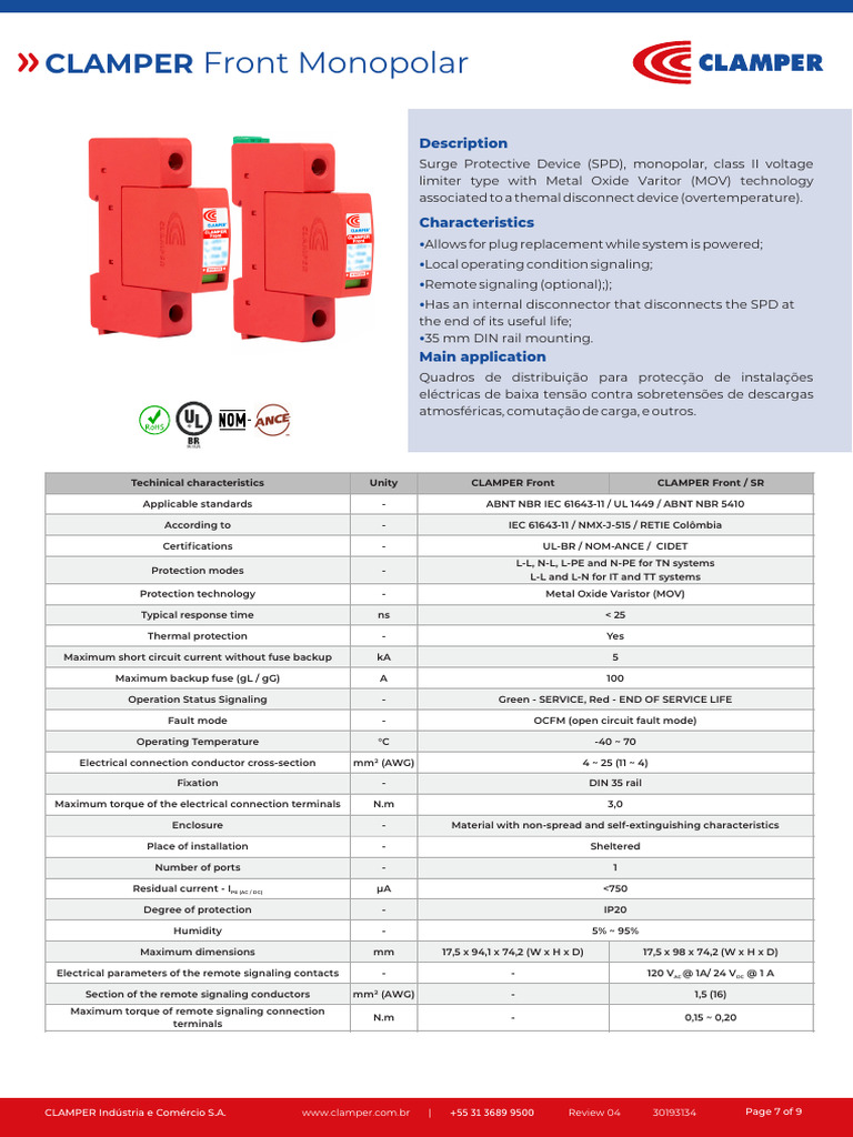 FT_CLAMPER Front Monopolar_VCL 75 40 | PDF | Electrical Engineering | Equipment