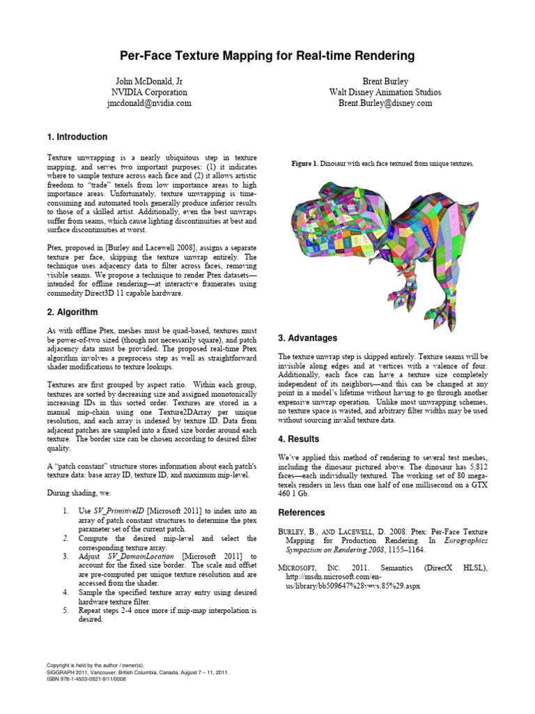 03 Mcdonald | PDF | Texture Mapping | Rendering (Computer Graphics)