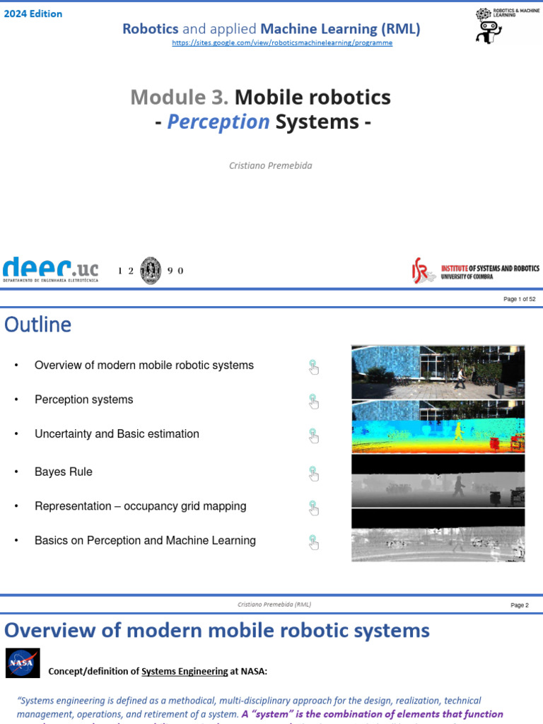 Module3 MRobotics Perception | PDF | Robotics | Robot