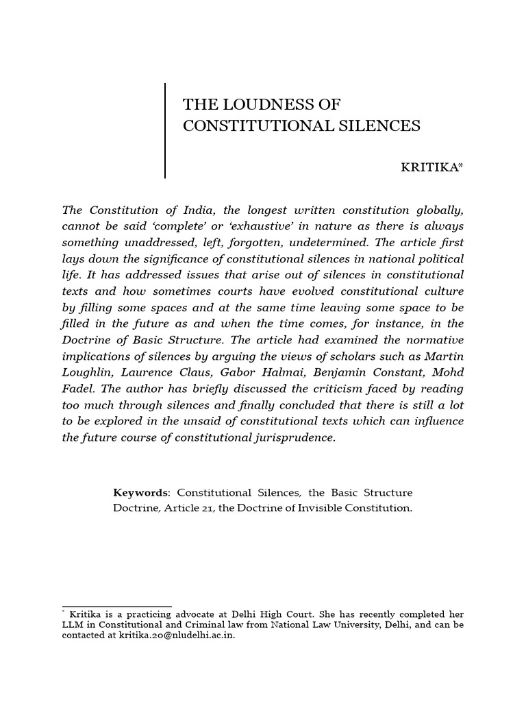 10 - Kritika Jeswani Ipc Notes | PDF | Constitution | Justice