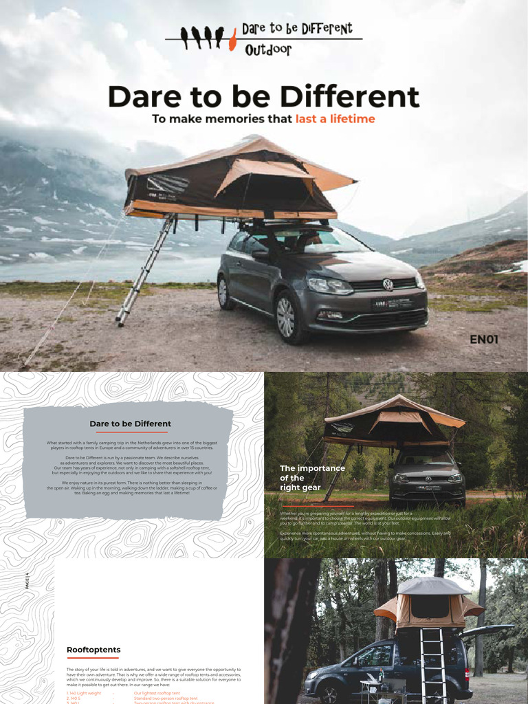2021 - DTBD - Outdoor Catalog Rooftoptents | Download Free PDF | Tent | Mattress