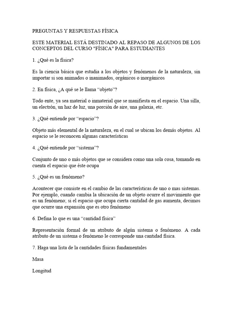 Preguntas de Fisica | PDF | Vector Euclidiano | Velocidad