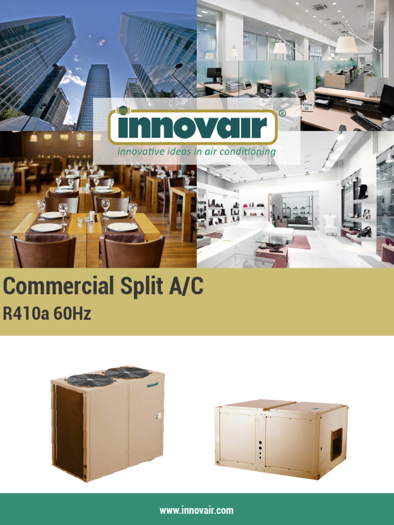 Innovair DME HCE Commercial Splits Brochure | Download Free PDF | Air Conditioning | Pipe (Fluid ...