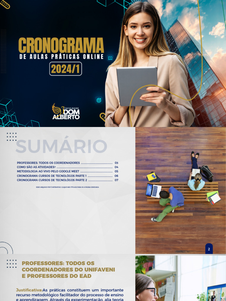 CRONOGRAMA-DE-AULAS-PRÁTICAS-ONLINE-2024-1_DOM_TECNÓLOGOS-1 | Download grátis PDF ...