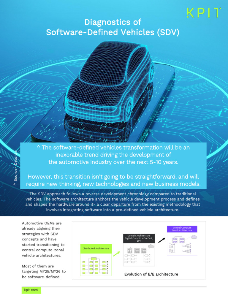 Diagnostics of Software Defined Vehicles | PDF | Application Software ...