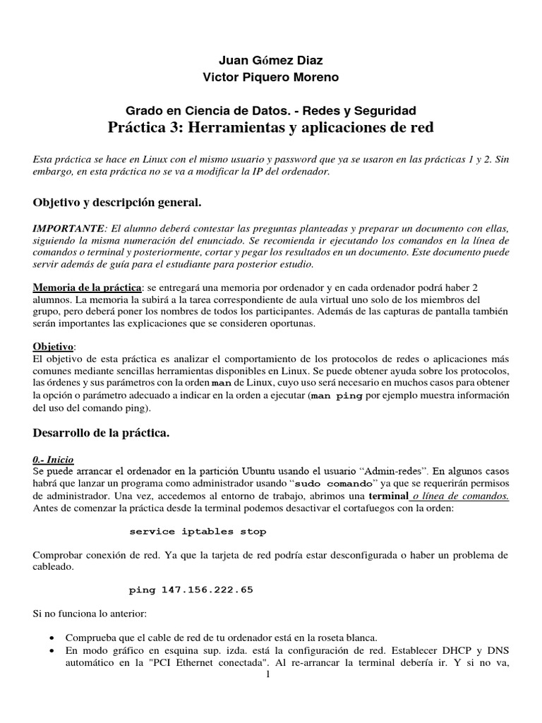 Practica 3 | PDF | Yo Pv6 | Dirección IP