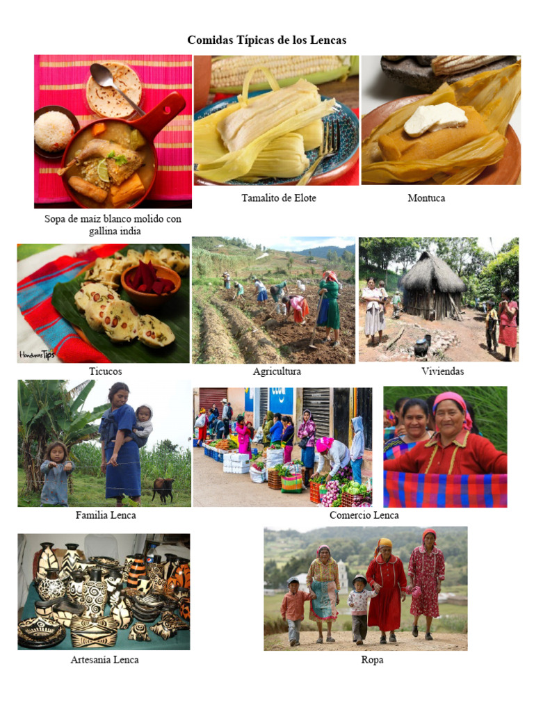 Comidas Típicas de Los Lencas | PDF