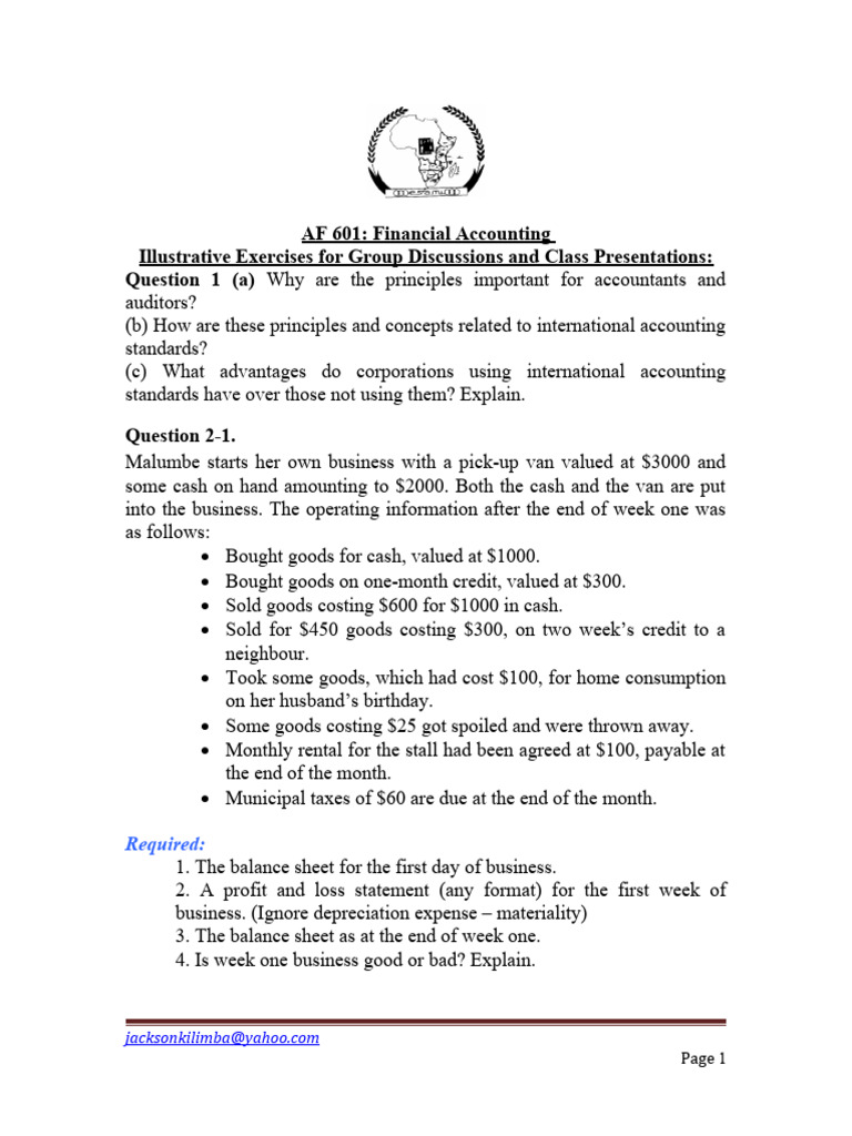 AF601 Discussion Exercises | PDF | Net Present Value | Money