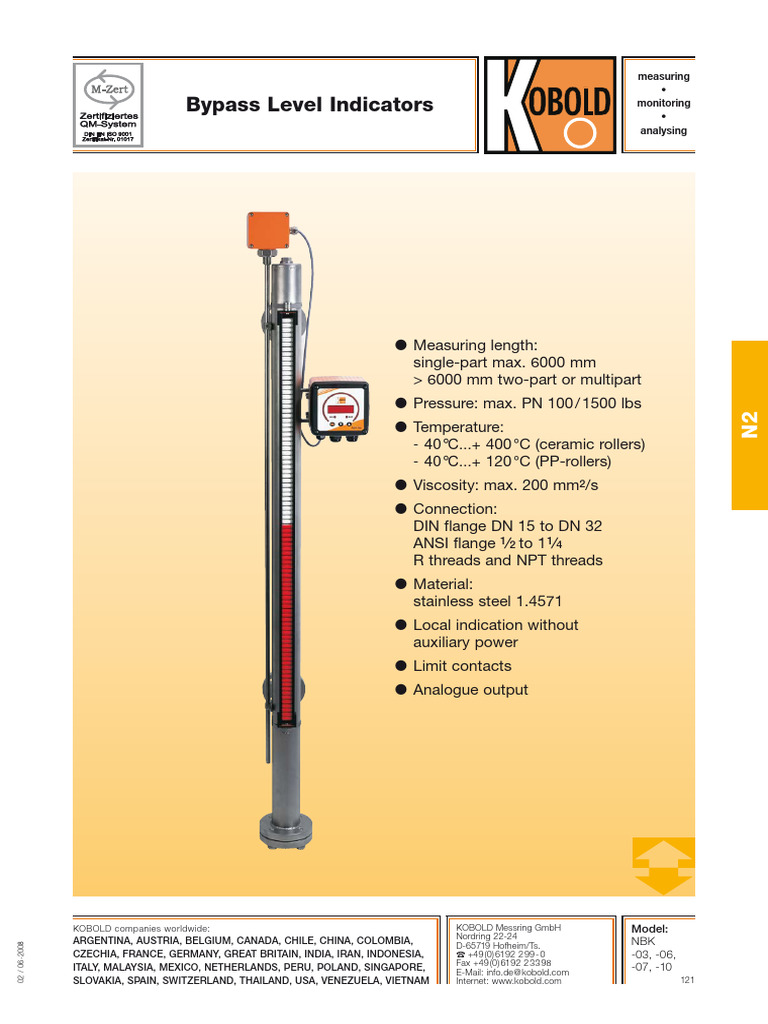 Level Gauge Switch Catalogue | Download Free PDF | Electrical Engineering