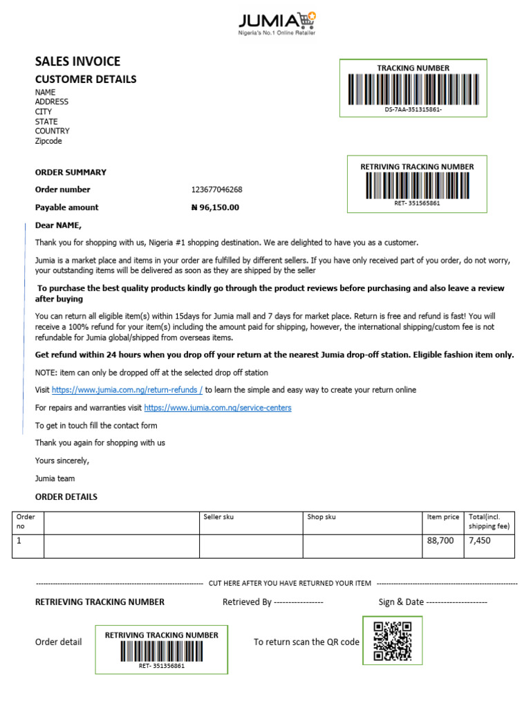 Refrigerator Sales Invoice | PDF | Sales | Business