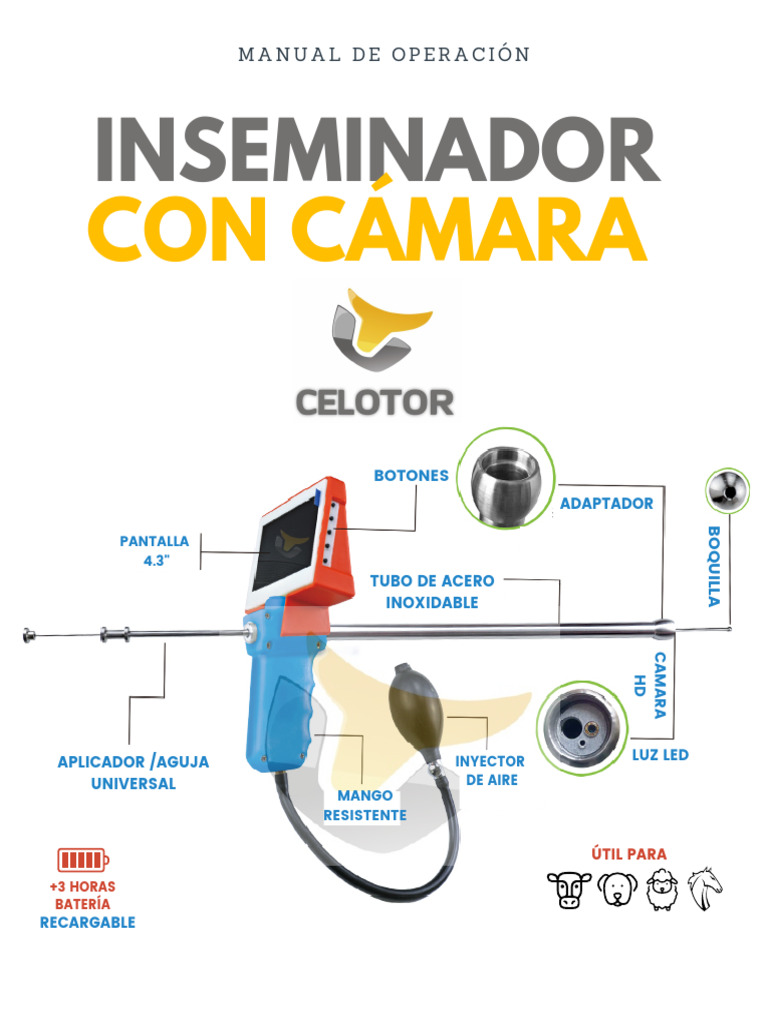 Manual Inseminador Celotor | PDF | Diodo emisor de luz