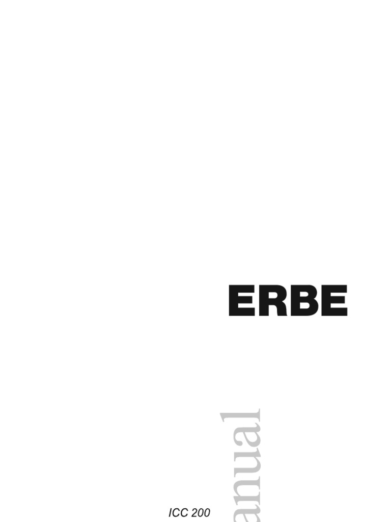 Erbe ICC200 ICC300 Service Manual | PDF