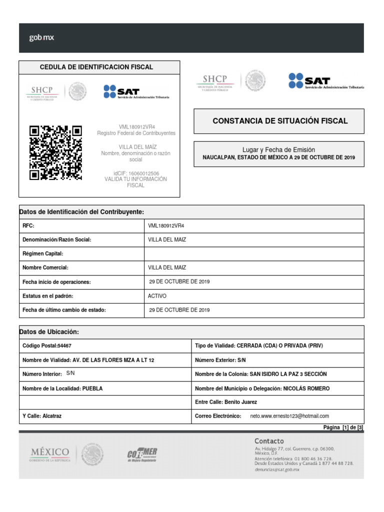 RFC 1 | PDF | México