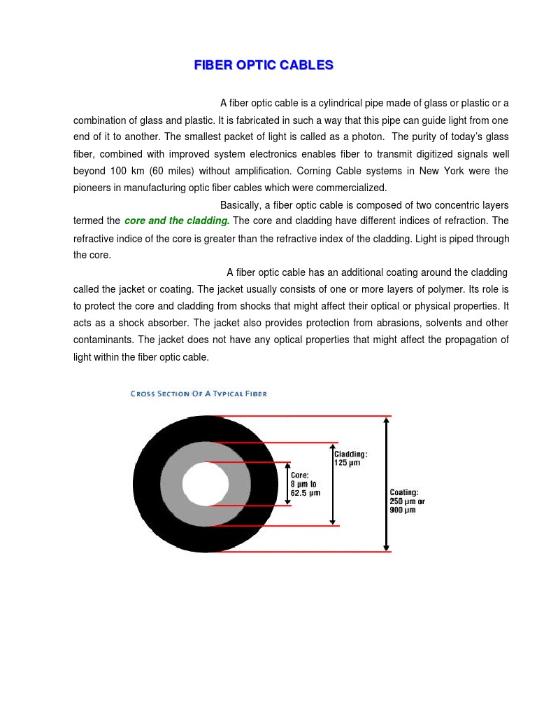 Fiber Optics | PDF | Attenuation | Optical Fiber
