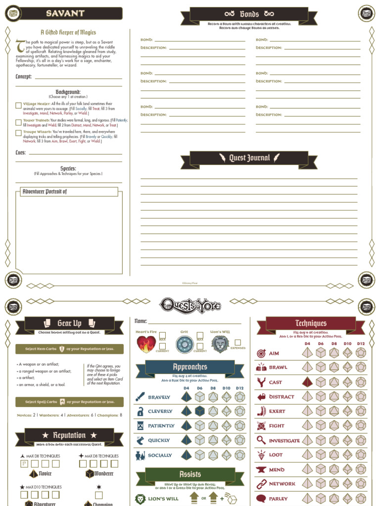 Onward-Quests-of-Yore-Character-Sheets-Blank-Print-Friendly | PDF