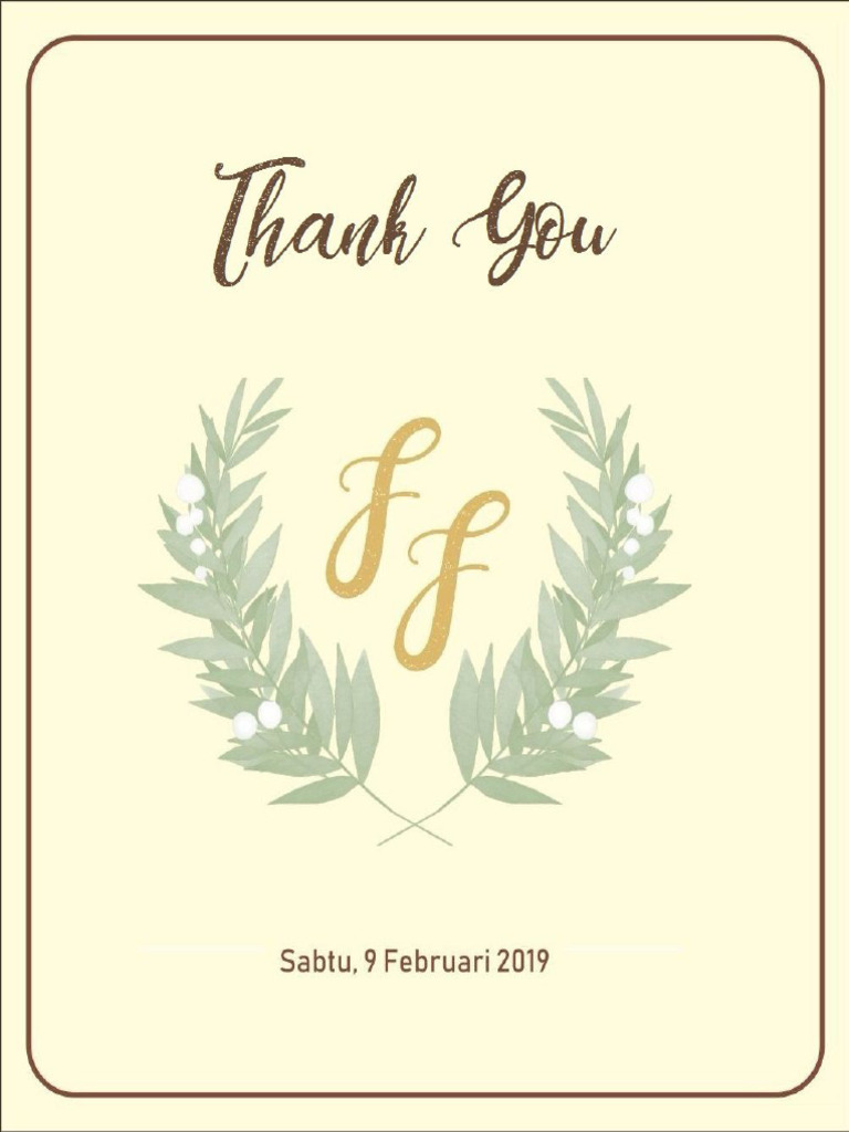 Thank You2 | PDF