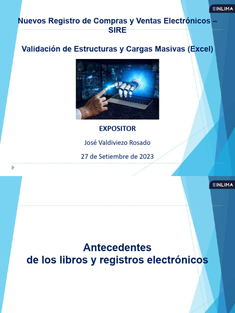 Nuevos Registro de Compras y Ventas Electrónicos - SIRE | PDF | Documento de identidad | Tarjeta ...