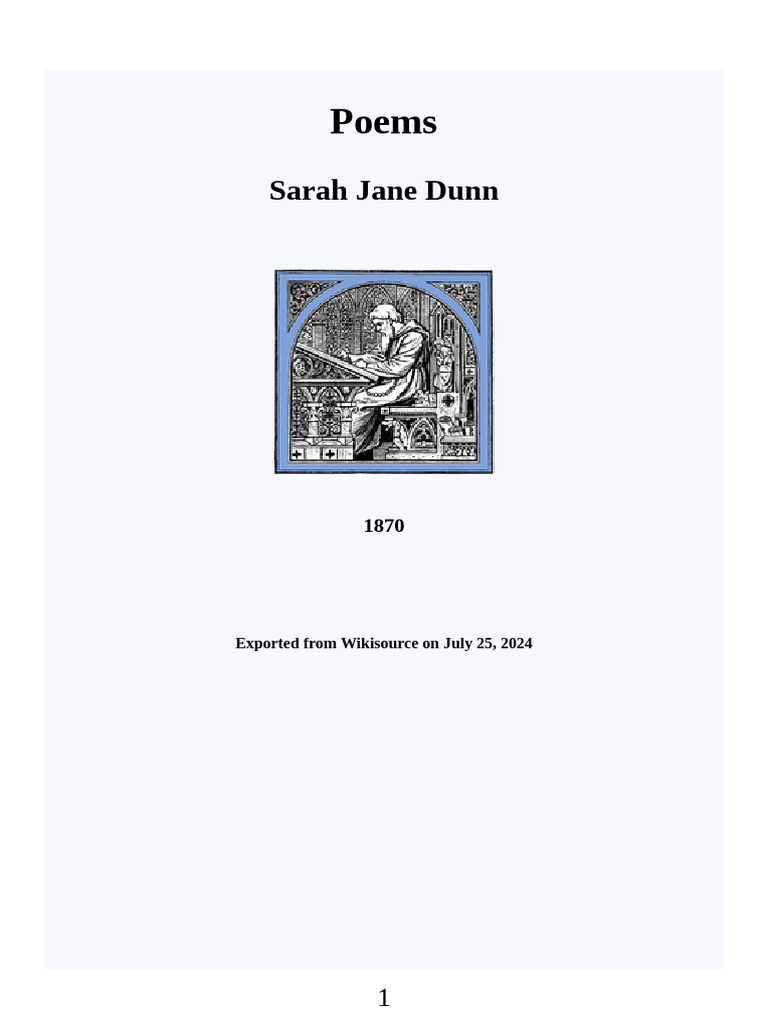 Poems (Dunn) | PDF | Poetry