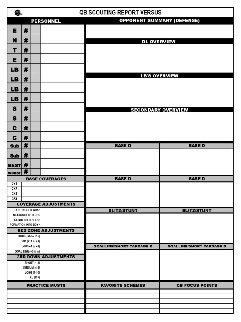 QB SCOUTING FORM | PDF