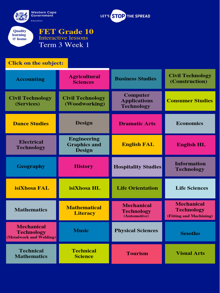 Week 1 Term 3 Grd 10 | PDF